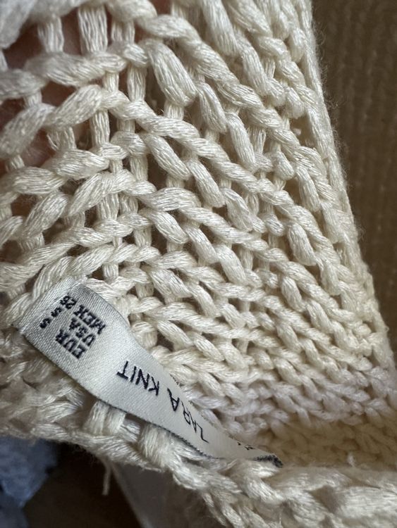 Zara Gr. S gehäkeltes Strand Oberteil offwhite (Gebraucht) in Münsingen ...