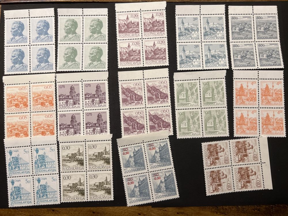 Jugoslawien Briefmarken Sammlung ungest. 4er | Kaufen auf Ricardo