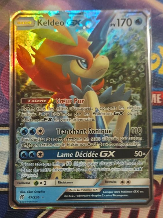Rare Carte Pokémon Keldeo GX | Kaufen auf Ricardo