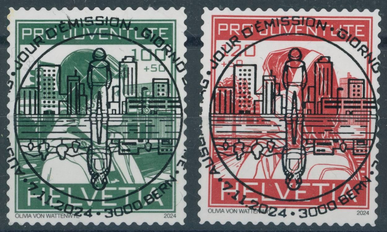 2024 - Pro Juventute - Ersttag Voll Stempel ET (Gebraucht) in Schindellegi für CHF 7 – mit ...