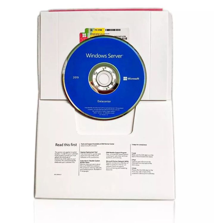 Windows Server 2019 Datacenter 16 Core 64 Bit Neu Und Originalverpackt 9832
