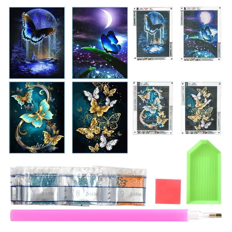 Stilvolle Diamond Painting Set Fotos