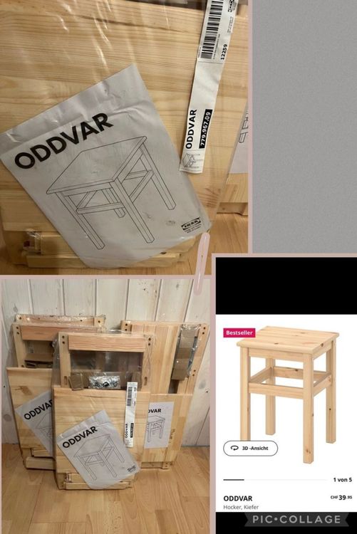 Ikea ODDVAR Hocker NEU (NP 40.-) (Neu und originalverpackt) in für CHF ...