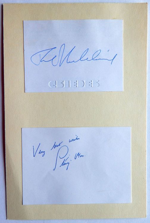 3 Autogramme Paul Hubschmid, Sterling Moss, Reinhard Mey (Gebraucht) in ...