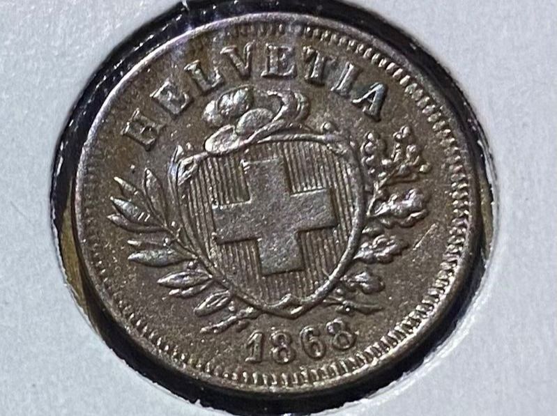 1 Rappen >> 1868