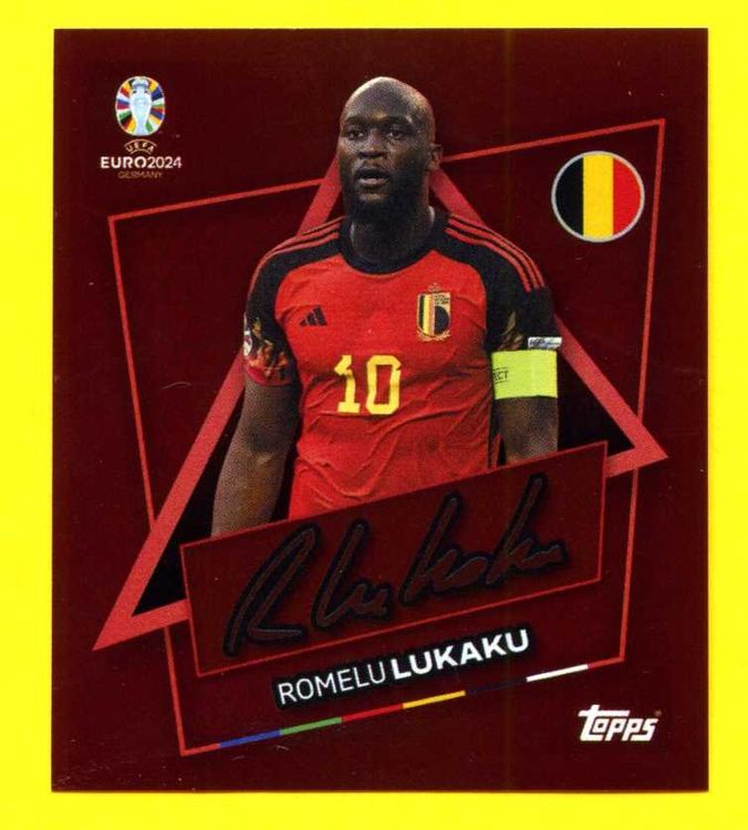 Topps Euro EM 2024 BEL SP Romelu Lukaku RED Sticker | Kaufen auf Ricardo