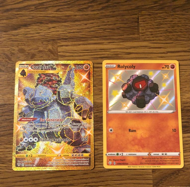 Pokémon Gold Coalossal Shiny und Rolycoly | Kaufen auf Ricardo