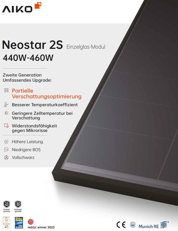 AIKO Neostar 2S A455-MAH54Mb - (FB, R30, EVO2) - Full Black (Neu und ...