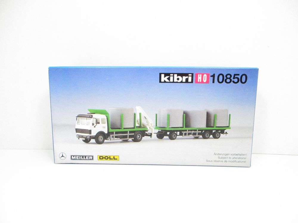 Kibri H0 10850 Mercedes-Benz Anhängerzug mit Betonröhren (Neu und ...