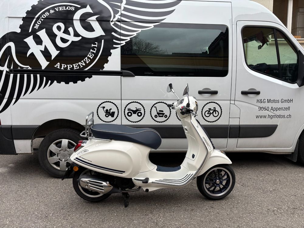 Vespa Primavera 125 weiss Occasion (Gebraucht) in Appenzell für CHF 3790 – nur Abholung auf ...