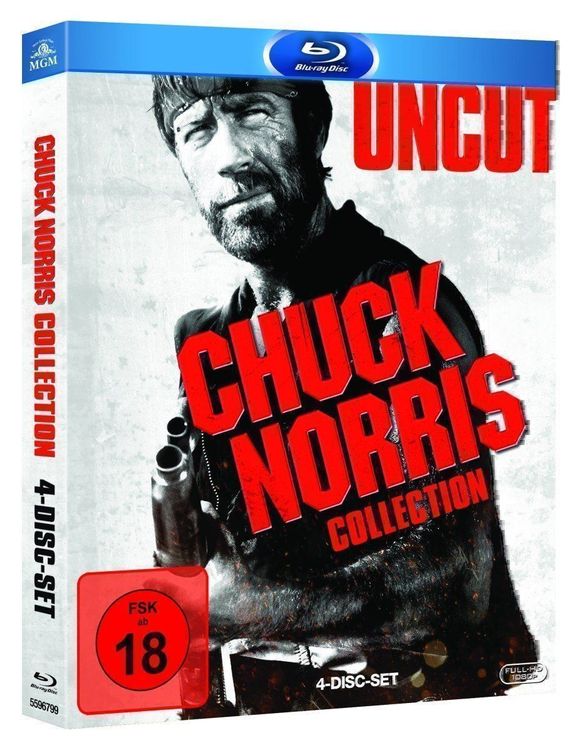 Chuck Norris Collection - UNCUT/4-BD/RAR (Neu und originalverpackt) in ...