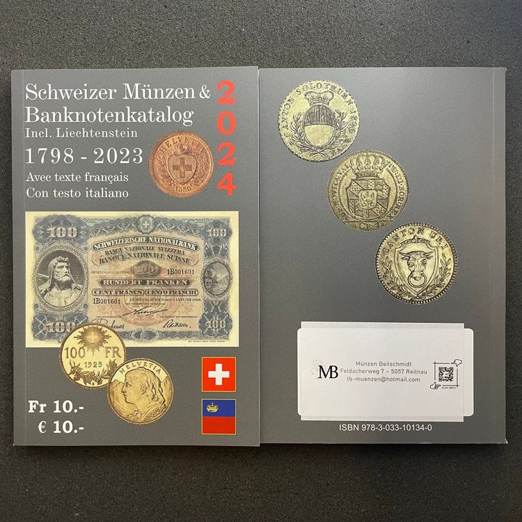 Münzen & Banknoten Katalog Schweiz 2024 (Neu (gemäss Beschreibung)) in Reitnau für CHF 10 – mit ...