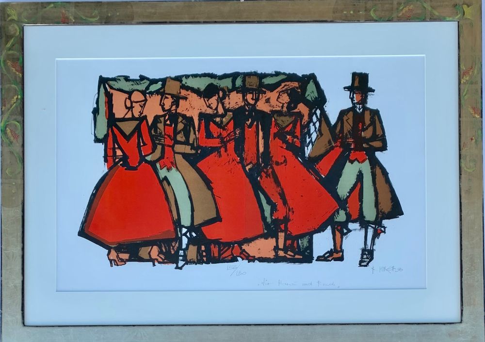Rudolf Mirer (1937) grosses Lithographie Handsigniert (Gebraucht) in Root für CHF 680 – mit ...