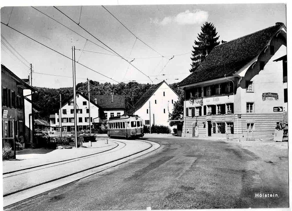 Hölstein Dorfansicht mit altem Tram (Gebraucht) in Sulz AG für CHF 9 – mit Lieferung auf Ricardo ...