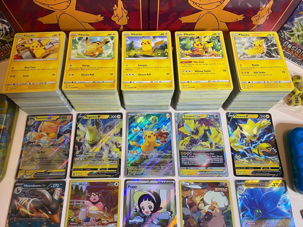 Pikachu Pokémon-Sammlung mit über 1000 Pokémon-Karten (eng) (Neu ...