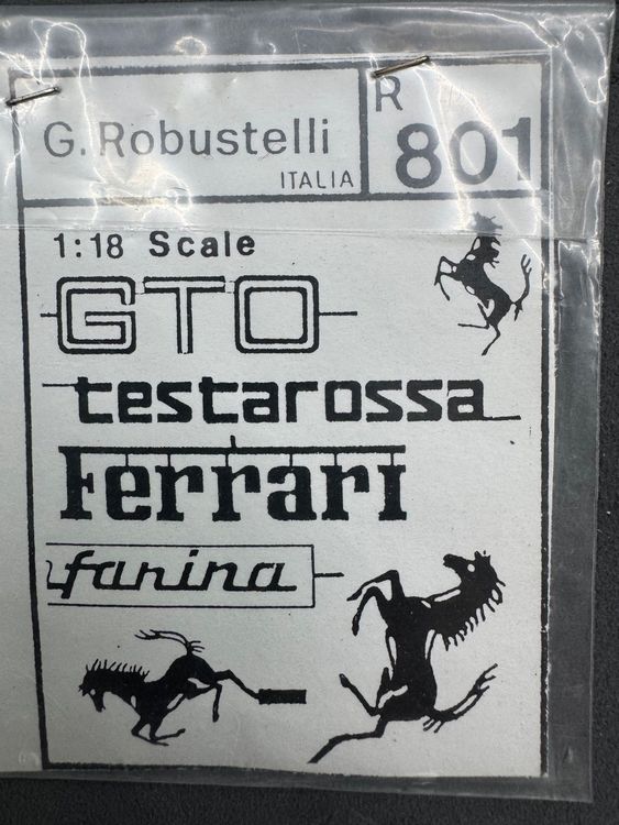 Ferrari Schriften Testarossa GTO Pininfarina 1:18 Robustelli | Kaufen ...