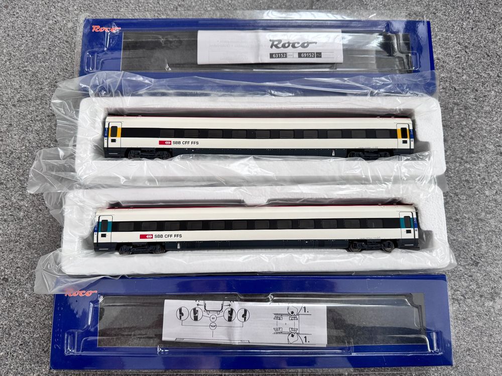 Roco 63152 SBB ICN RABDe 500 Set Ergänzungswagen (Gebraucht) in Basel ...