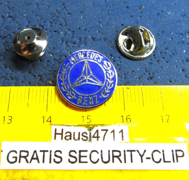 MERCEDES BENZ AURO LOGO SCHMUCK-PIN MIT SECURITY-CLIP ENAMEL (Gebraucht ...