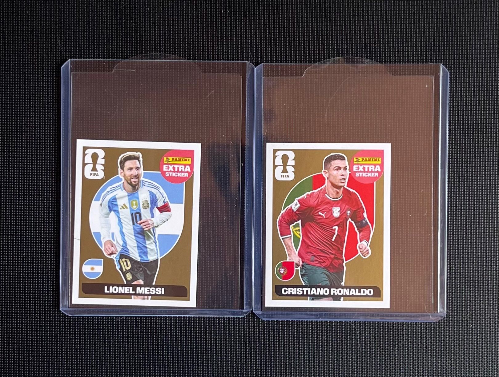 Messi & Ronaldo Gold Panini Extra Stickers 2026 (Neu (gemäss ...