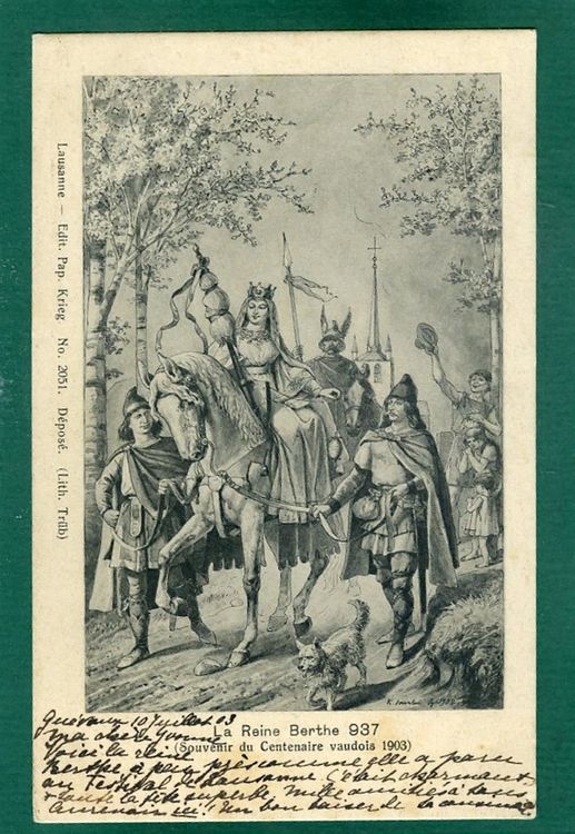 Lausanne,La Reine Berthe, Souvenir Centenaire vaudois,1903 | Kaufen auf ...