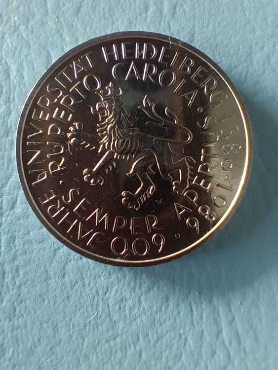 BRD 5 DM Gedenkmünze * 600 Jahre Uni Heidelberg 1986 (stg) (Neu (gemäss Beschreibung)) in Horw ...