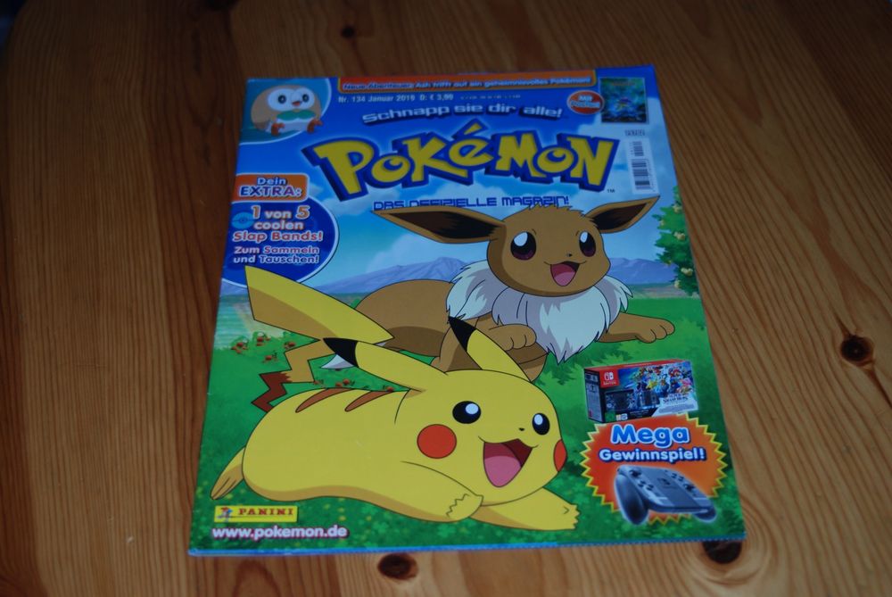 Pokemon Heft Nr. 134 2019 1x Slap Bands mit Poster | Kaufen auf Ricardo