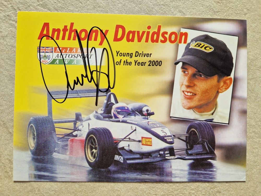 Anthony Davidson - Originalautogramm auf Karte (Gebraucht) in ...