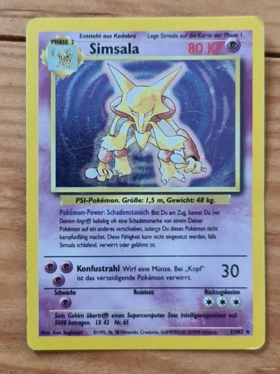 SIMSALA !!!! Pokemon Karte (Gebraucht) in Sitterdorf für CHF 19 – mit ...