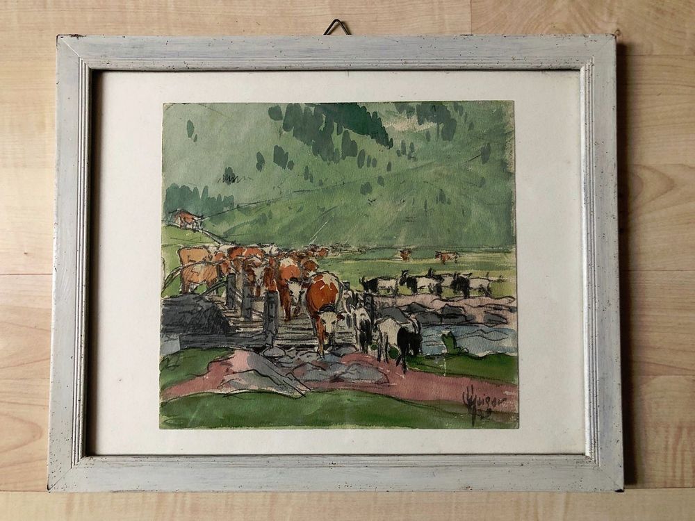 Gottfried Geiser Aquarell | Kaufen auf Ricardo