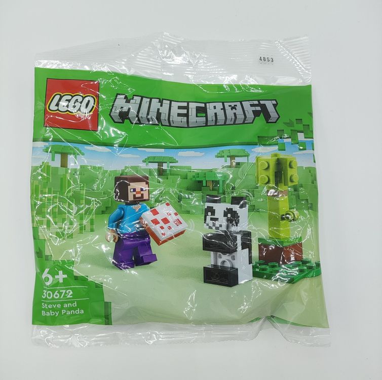 Lego Minecraft 30672 Steve and Baby Panda polybag (Neu und ...