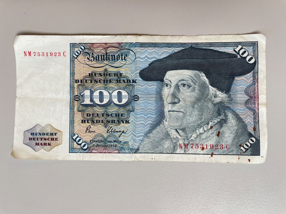 Banknote 100 DM (Gebraucht) in Oberwil BL für CHF 70 – mit Lieferung ...