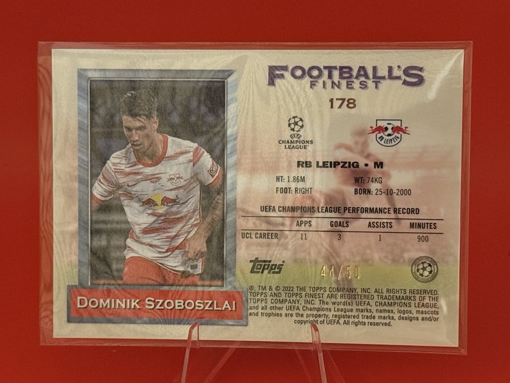 Dominik Szoboszlai | Topps Footballs Finest, RB Leipzig, /50 (Gebraucht ...