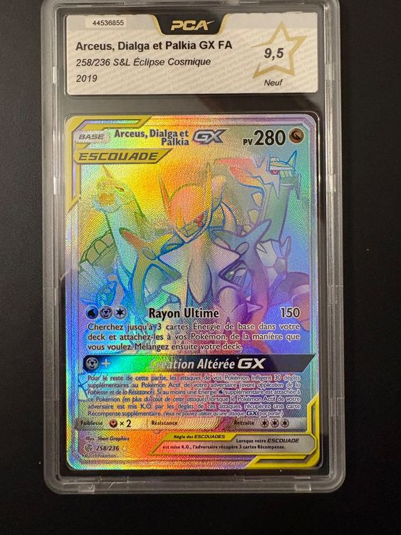 Arceus, Dialga, Palkia GX 258/236 Eclipse Cosmique PCA 9.5 (Neu (gemäss Beschreibung)) in Bôle ...