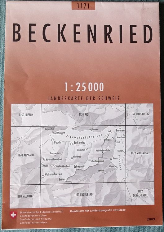 Wanderkarte Landkarte Beckenried Rütli | Kaufen auf Ricardo