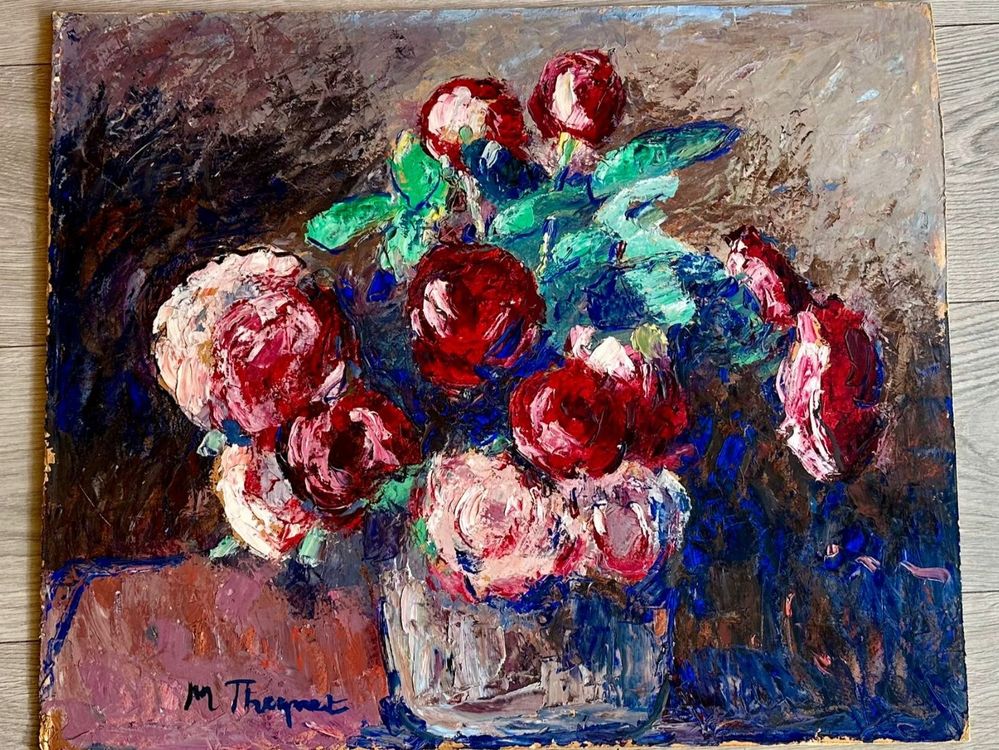 Peinture originale Max-Robert Theynet (fleurs) | Kaufen auf Ricardo