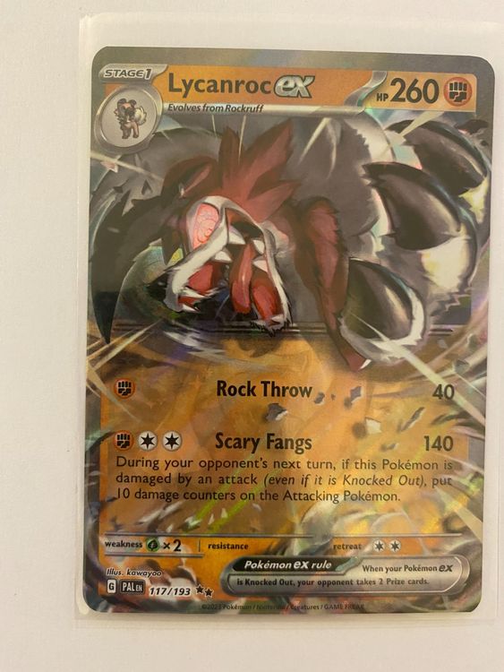 Pokemon Lycanroc EX 117/193 Paldea Evolved EN | Kaufen auf Ricardo