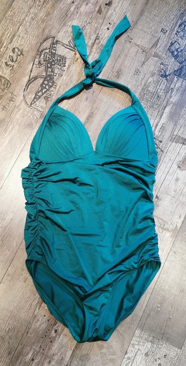 Triumph Badeanzug Gr. 42, Türkis, Neckholder, Retro Look (Neu (gemäss ...