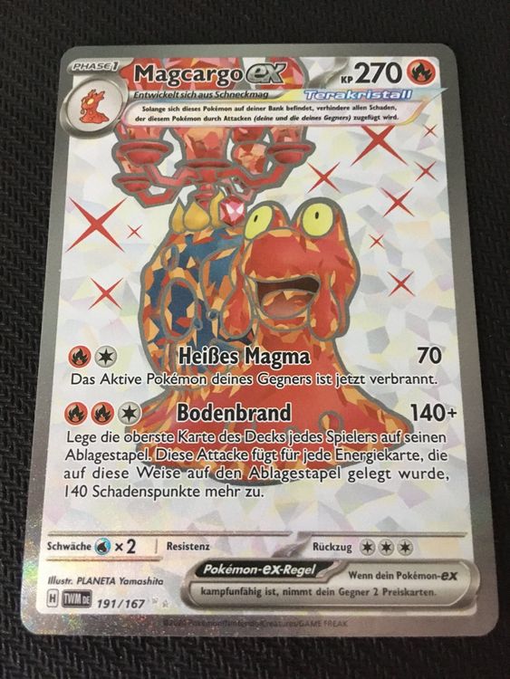 Maskerade im Zwielicht 191/167 Magcargo ex -DE- (Neu (gemäss ...