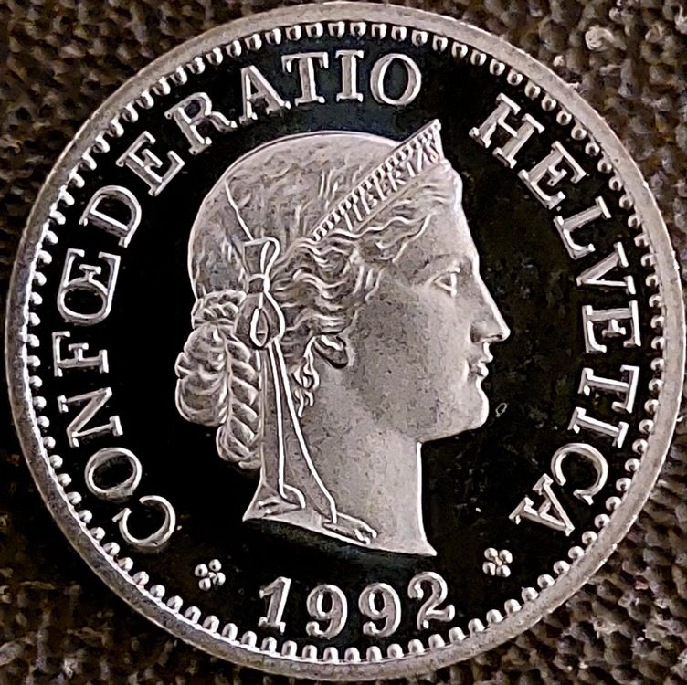 10 Rappen 1992 stgl. / aus Münzsatz (Neu (gemäss Beschreibung)) in Arch für CHF 2.5 – mit ...