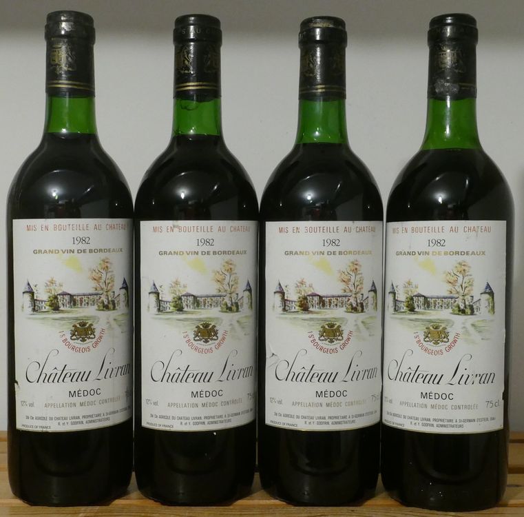 4 Fl. Chateau Livran 1982 - Medoc (Neu (gemäss Beschreibung)) in ...
