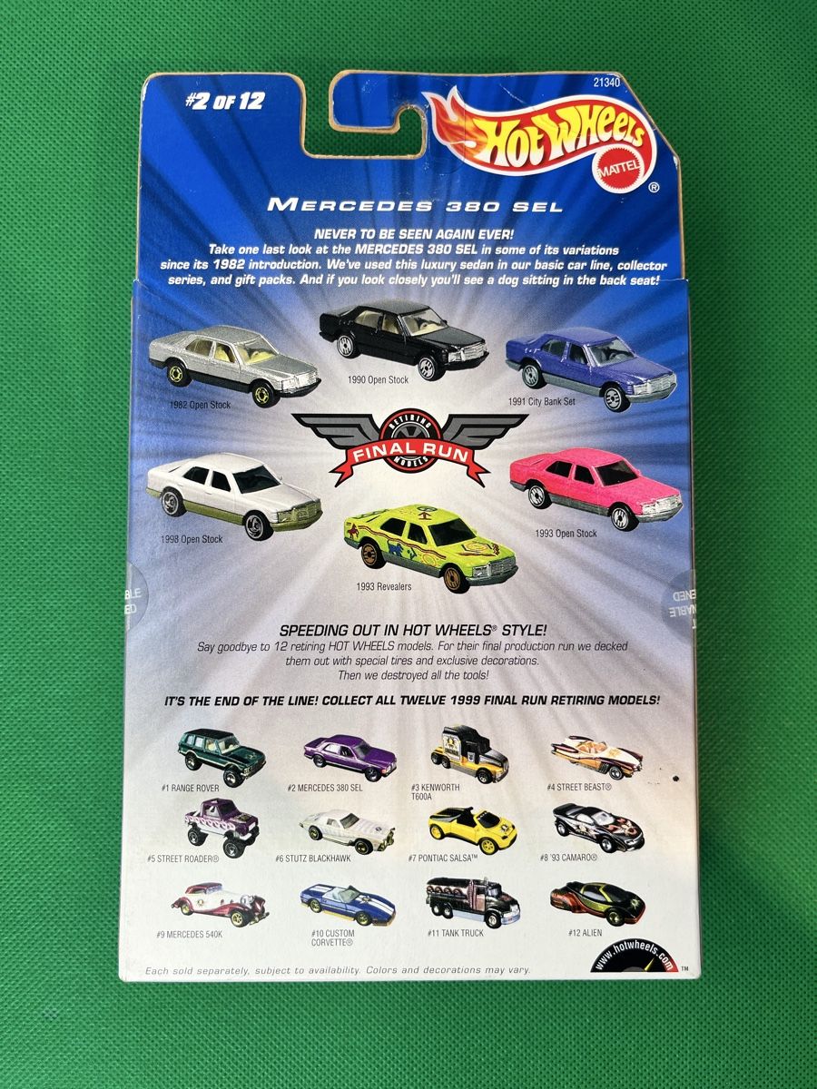Hot Wheels Mercedes 380 SEL Final Run aus 1999 (Neu (gemäss ...