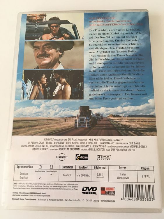 Convoy (DVD) Kris Kristofferson, Ali MacGraw (Gebraucht) in Arbon für ...