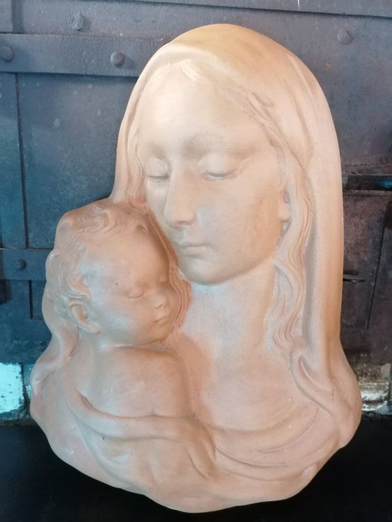 Heilige Maria mit Kind, Terracotta | Kaufen auf Ricardo