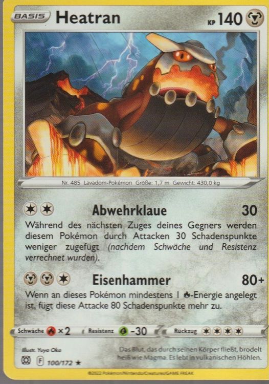 TCG POKEMON Strahlende Sterne DE BRS 100 Heatran | Kaufen auf Ricardo