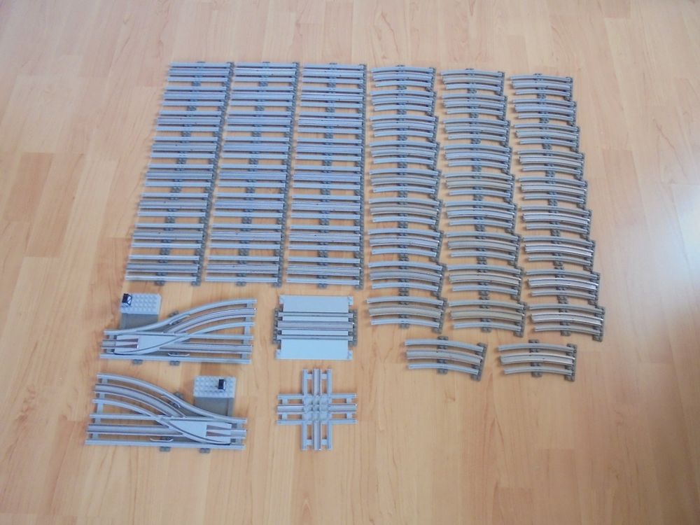 LEGO - EISENBAHN - 12 VOLT - SCHIENEN - WEICHEN - KREUZUNG | Kaufen auf ...