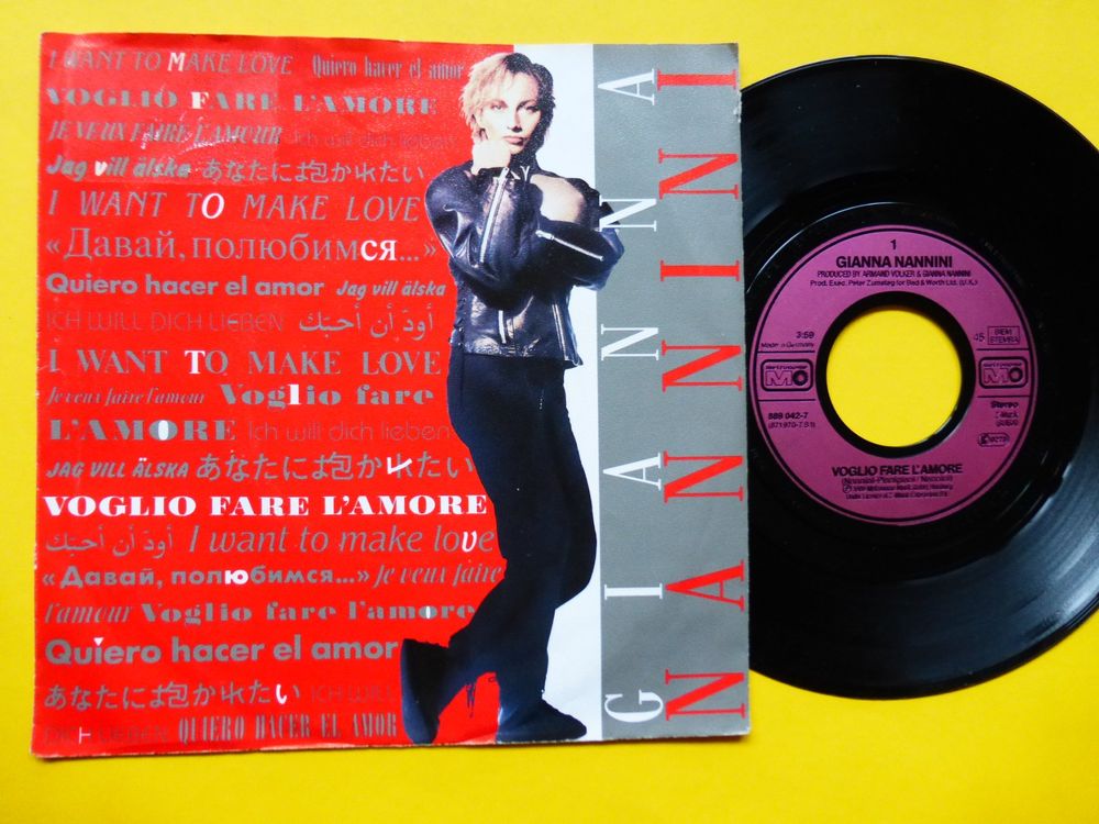 GIANNA NANNINI 7" VOGLIO FARE L'AMORE (Gebraucht) in Zürich für CHF 3 – mit Lieferung auf ...