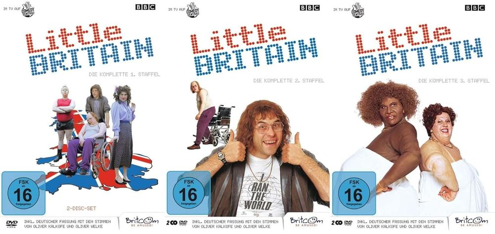 LITTLE BRITAIN Staffel 1+ 2 + 3 British Cult Comedy Uncut (Neu und ...