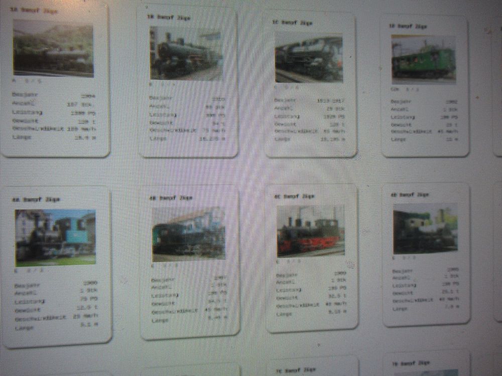 Dampf Loks Quartett 52 Karten (Neu und originalverpackt) in Herznach für CHF 32 – mit Lieferung ...