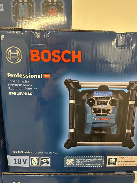 Baustellenradio BOSCH (Neu und originalverpackt) in Inkwil für CHF 115 – nur Abholung auf ...