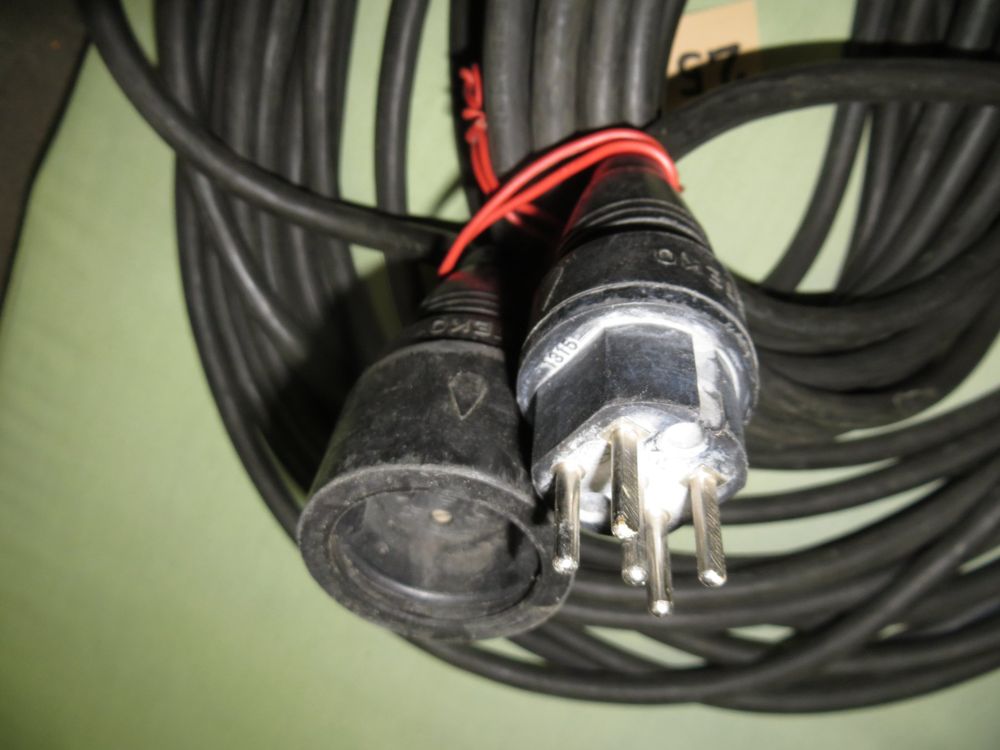 Stromkabel mit Stecker 400 V als Verlängerungskabel, 25m | Kaufen auf ...